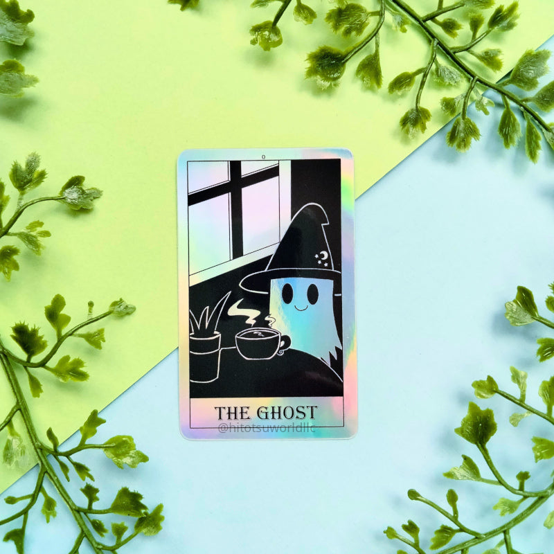 00. Holographic "The Ghost" Tarot Card Stickers – Hitotsu World LLC