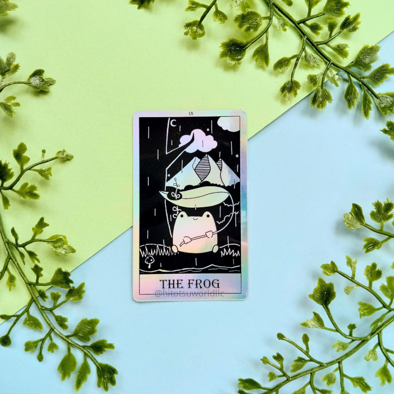 09. Holographic "The Frog" Tarot Card Stickers – Hitotsu World LLC