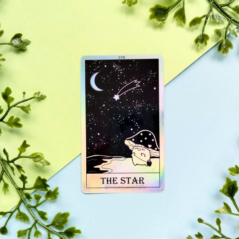 17. Holographic "The Stars" Tarot Card Stickers – Hitotsu World LLC