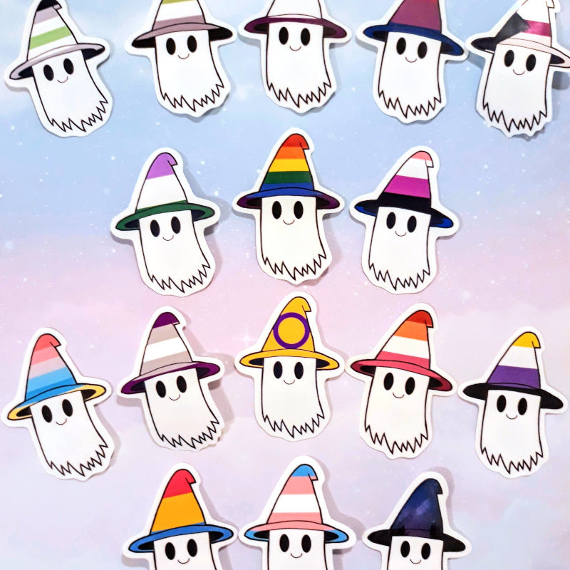 Aroace Pride Ghost Stickers – Hitotsu World LLC